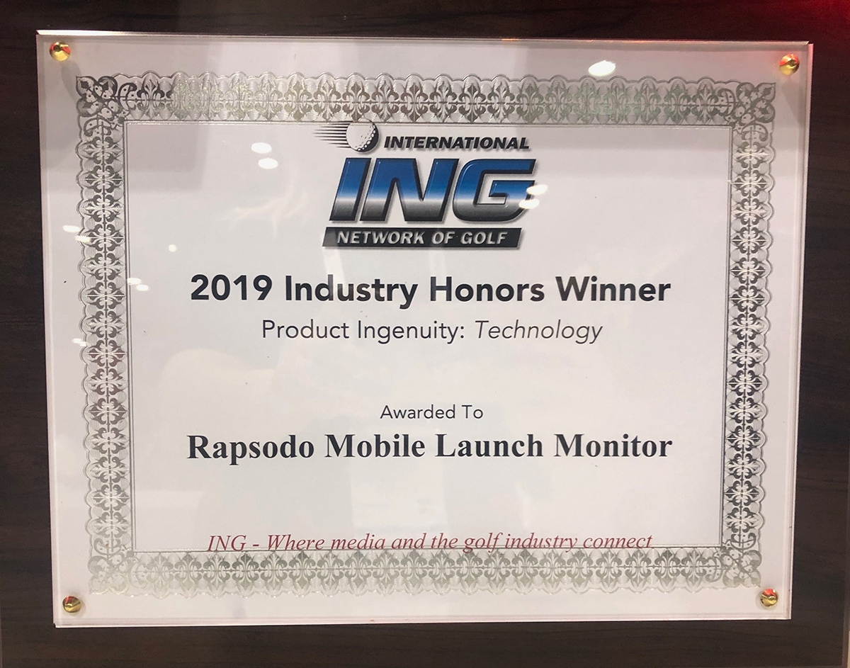 Rapsodo Mobile Launch Monitor Wins ING Product Ingenuity: Technology A